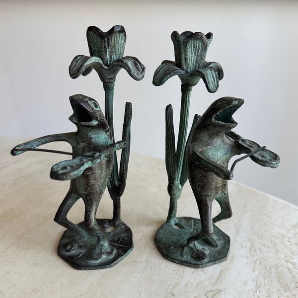 Frog Candlestick - Etsy