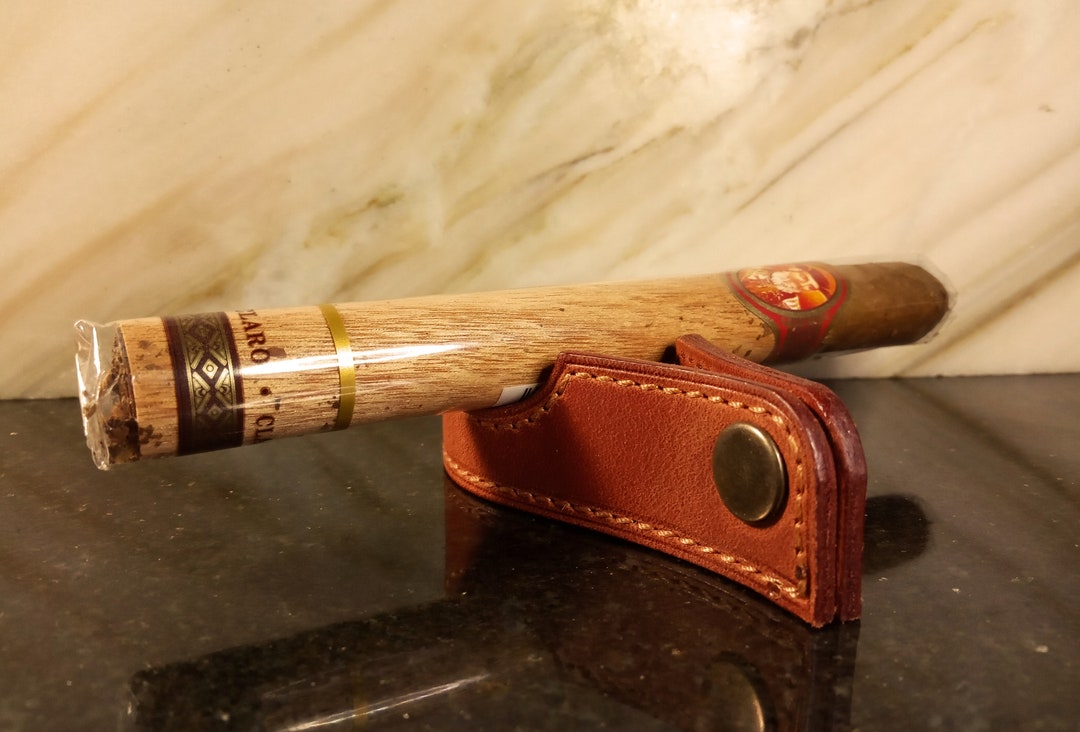 Leather Cigar Stand Leather Cigar Rest Leather Cigar Holder Gifts for ...