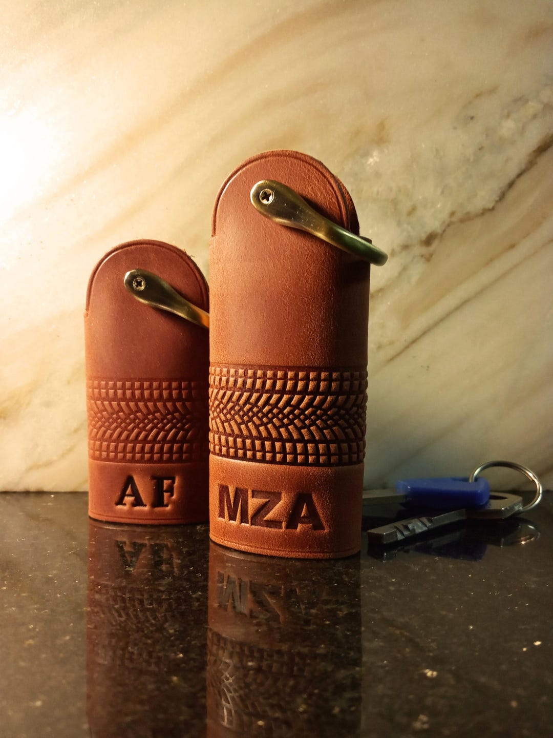 Leather Key Holder Leather Key Organizer Personalized Key Holder ...