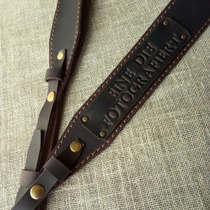 Leather Camera Strap Personalized Leather Camera Straps DSLR | Etsy
