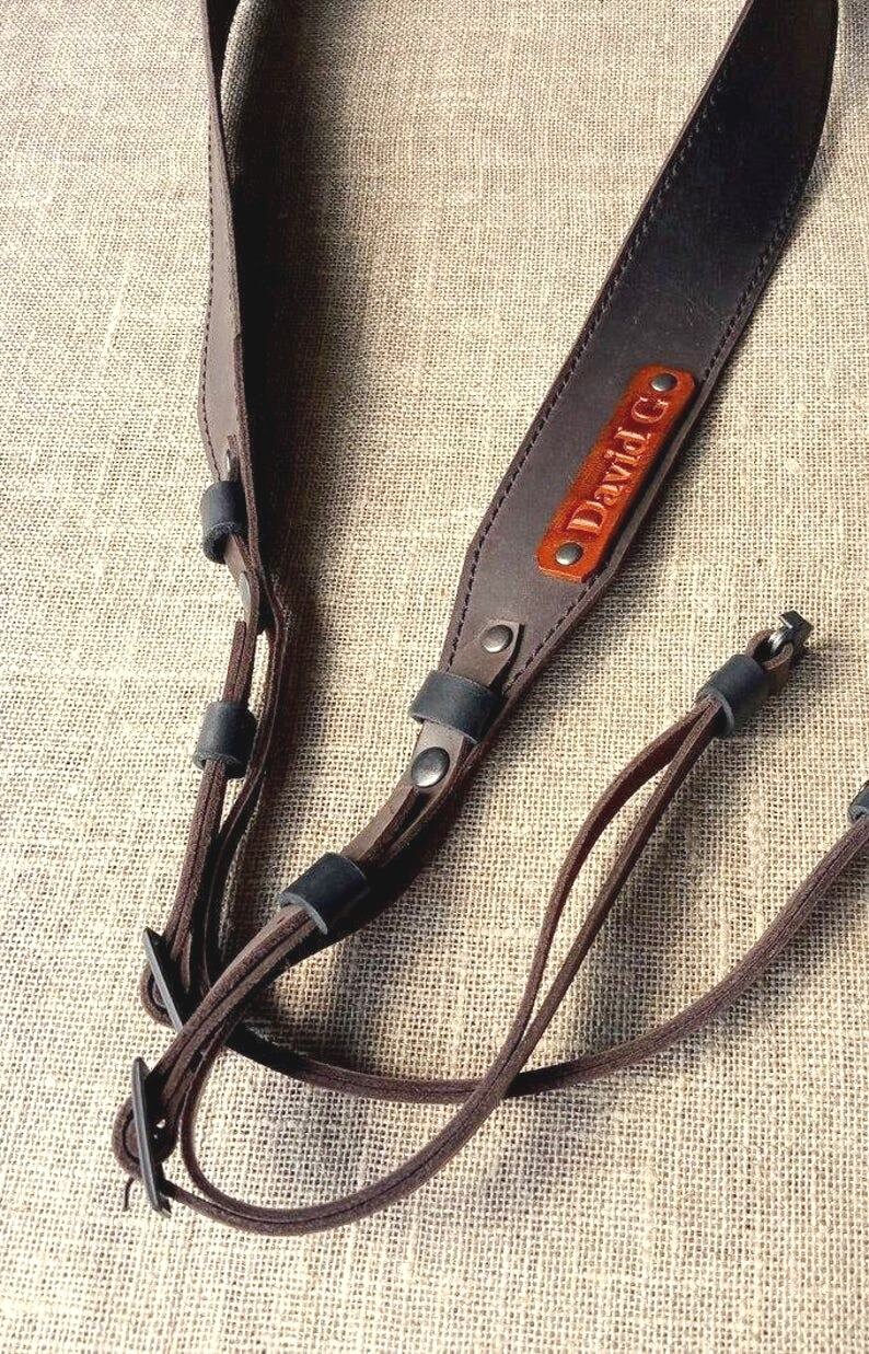 Leather Camera strap Personalized Leather Camera straps DSLR | Etsy