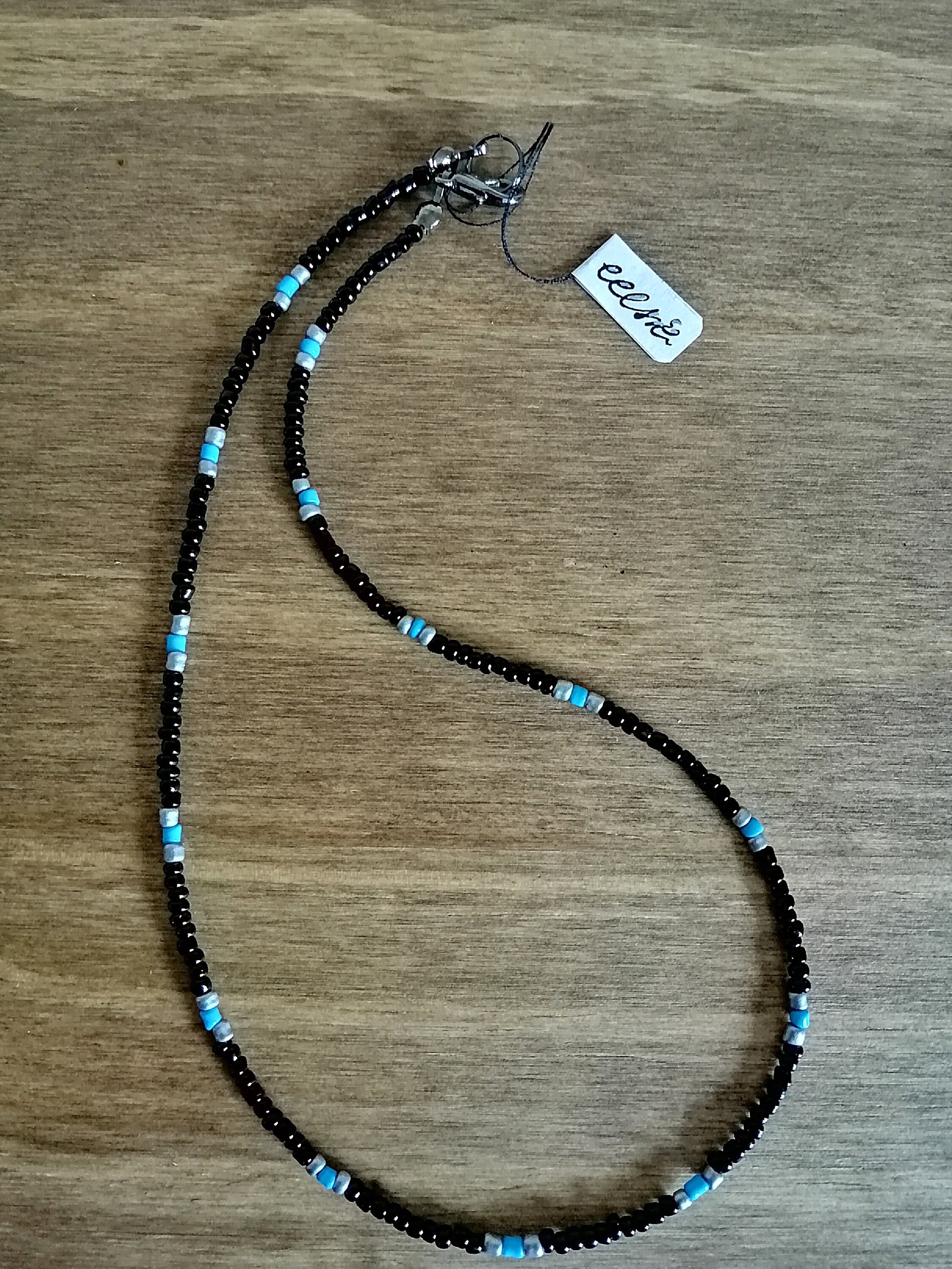 Seed bead necklace Choose your colour and size Love beads | Etsy