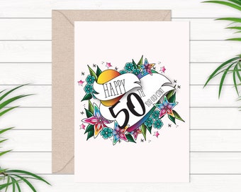 Rude 50th Birthday | Etsy