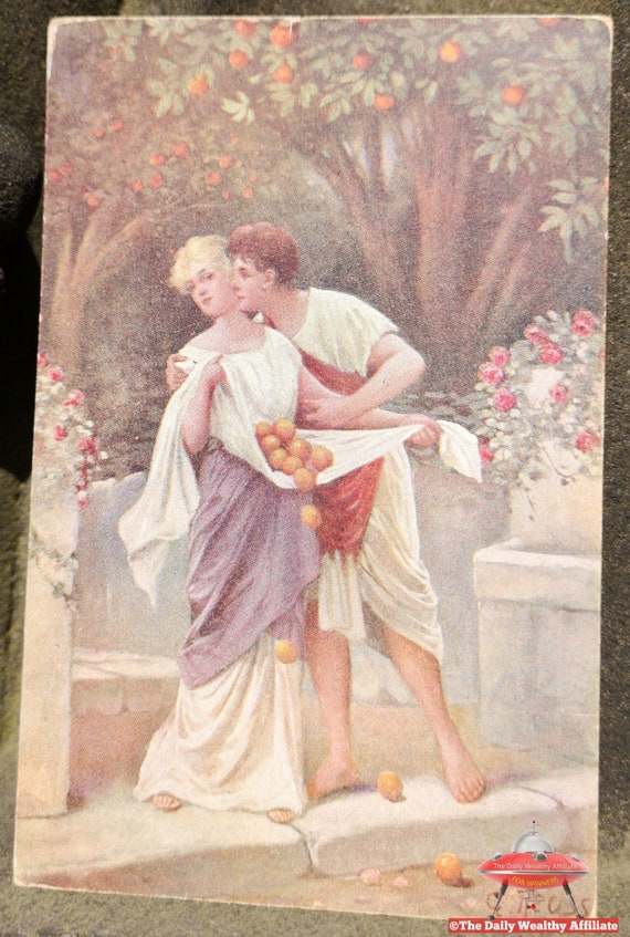 G Reuss Postcard Nr 242 Roman Love Post Stamp 15 Filler Magyar | Etsy UK