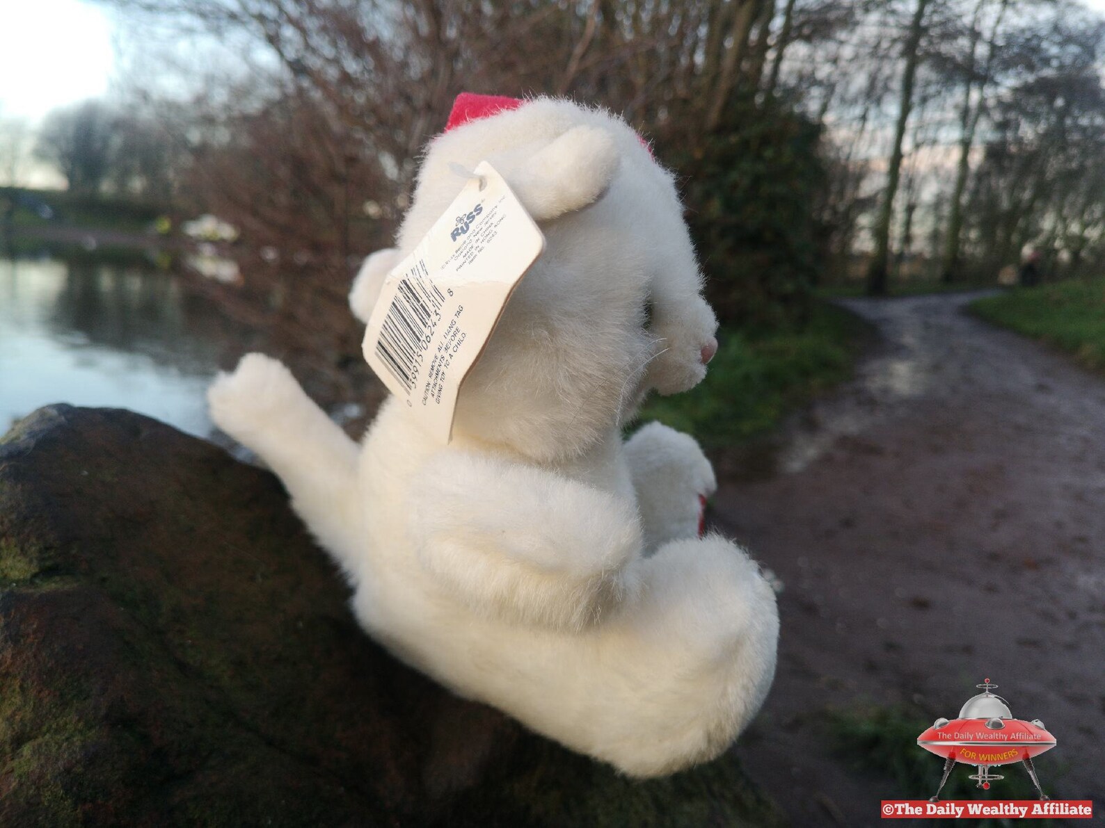 Russ Berrie Cat I Love You Winter White Pussycat Caress Soft | Etsy