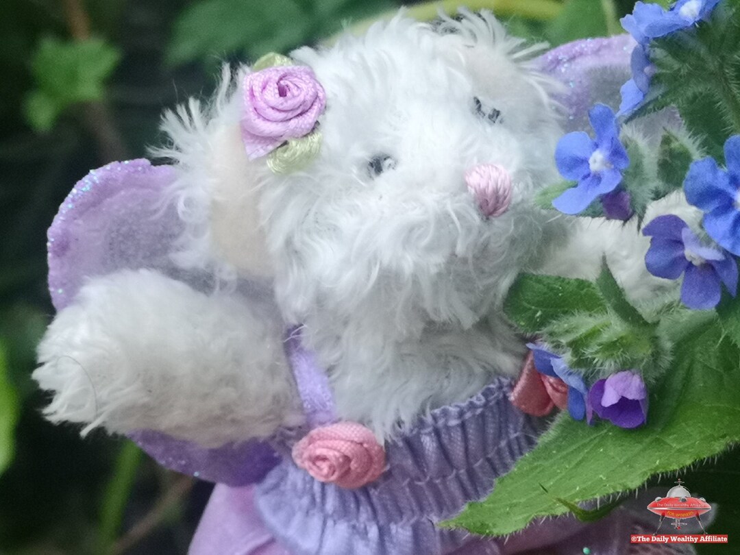 Two Small Fairy Teddy Bears Hug for a Wish Vintage RARE - Etsy