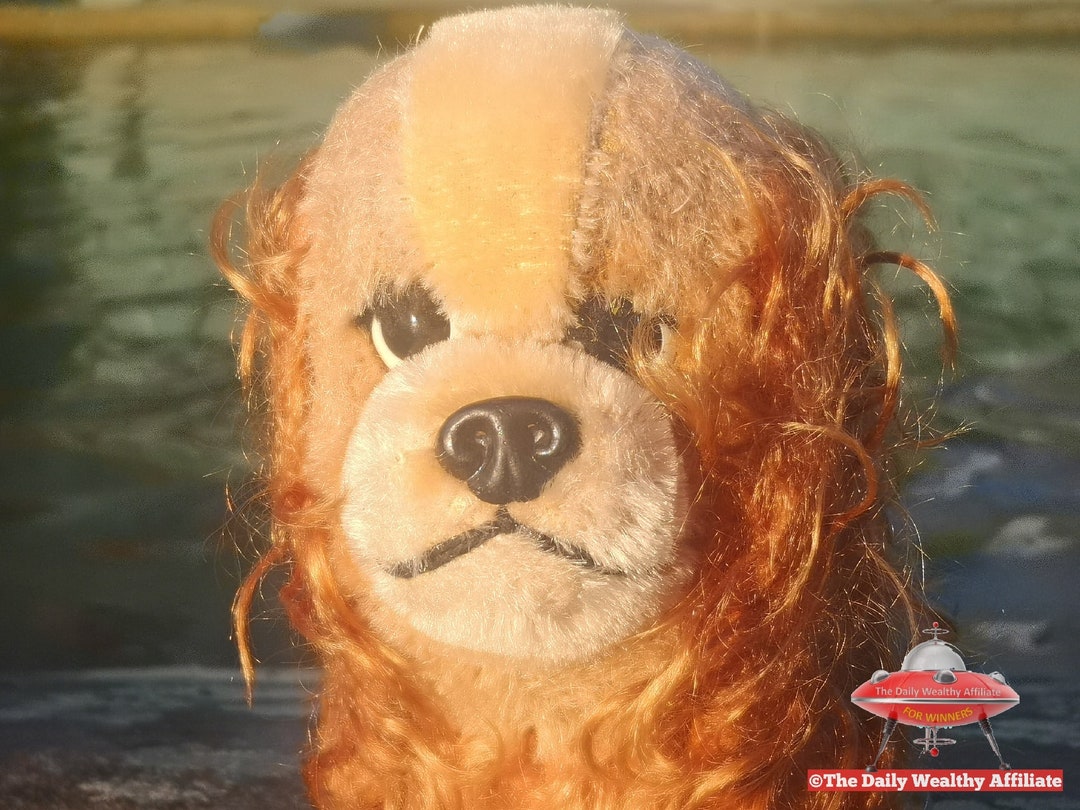 SCHUCO Bigo Bello Spaniel Dog Plush Hard Stuffed Animal Made in West ...