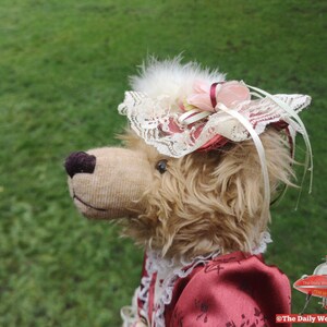 Home Decor Teddy Bear Lady in Red Dress Stand Included SKU - Etsy