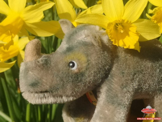 Steiff Nosy Baby Rhino Rhinoceros 1960s Adorable Vintage - Etsy