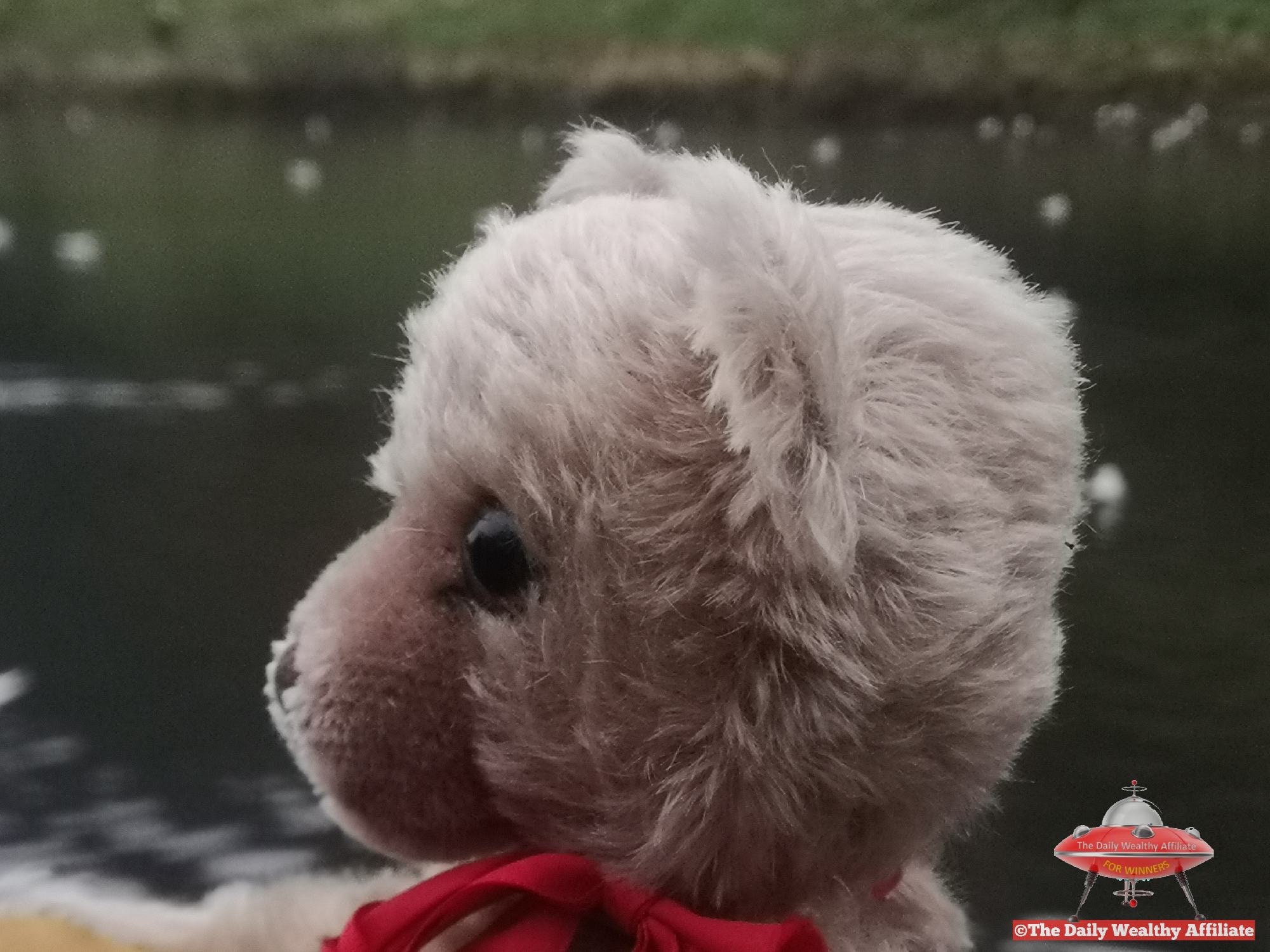 Strange Egghead Teddy Bear Adorable Mysterious Button Red | Etsy