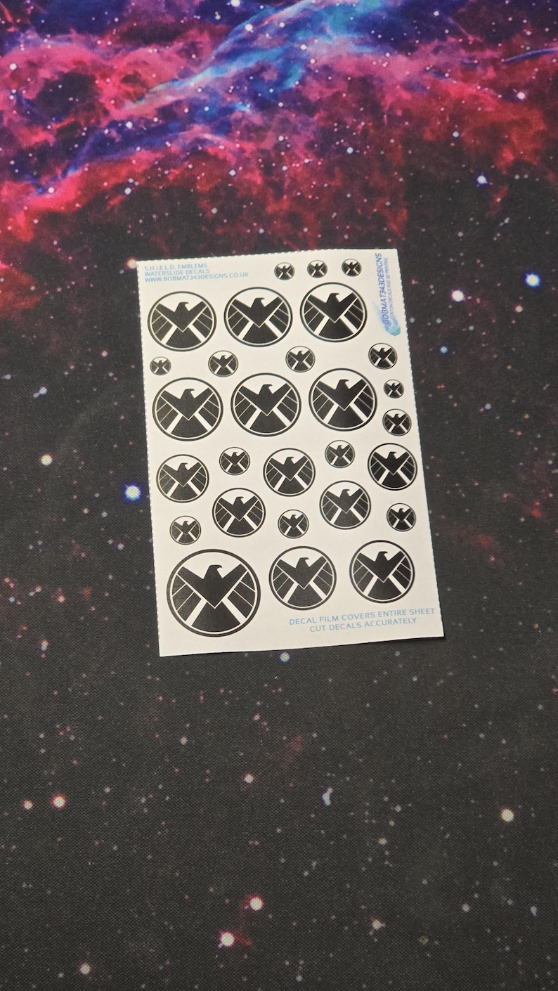 Waterslide Decals Customisable MARVEL Emblem Packs - S.H.I.E.L.D. HYDRA ...