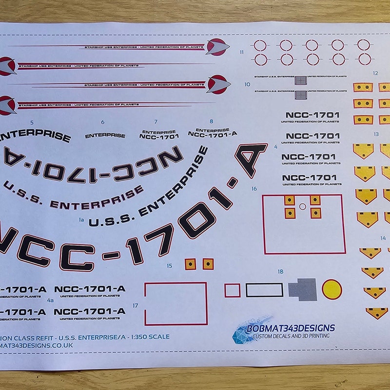 Xv 330 Enterprise Decals - Etsy Canada