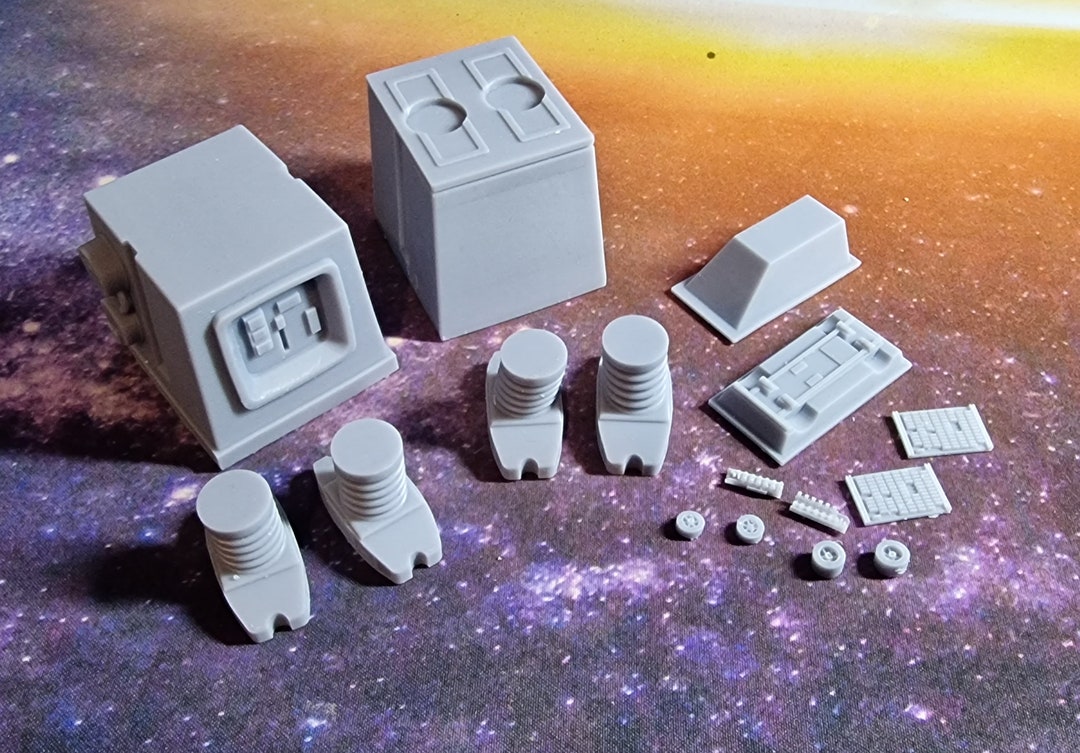 Gonk Droid gonky & MSE Mouse Droid 1:12 Scale 3D Printed Model Kit ...