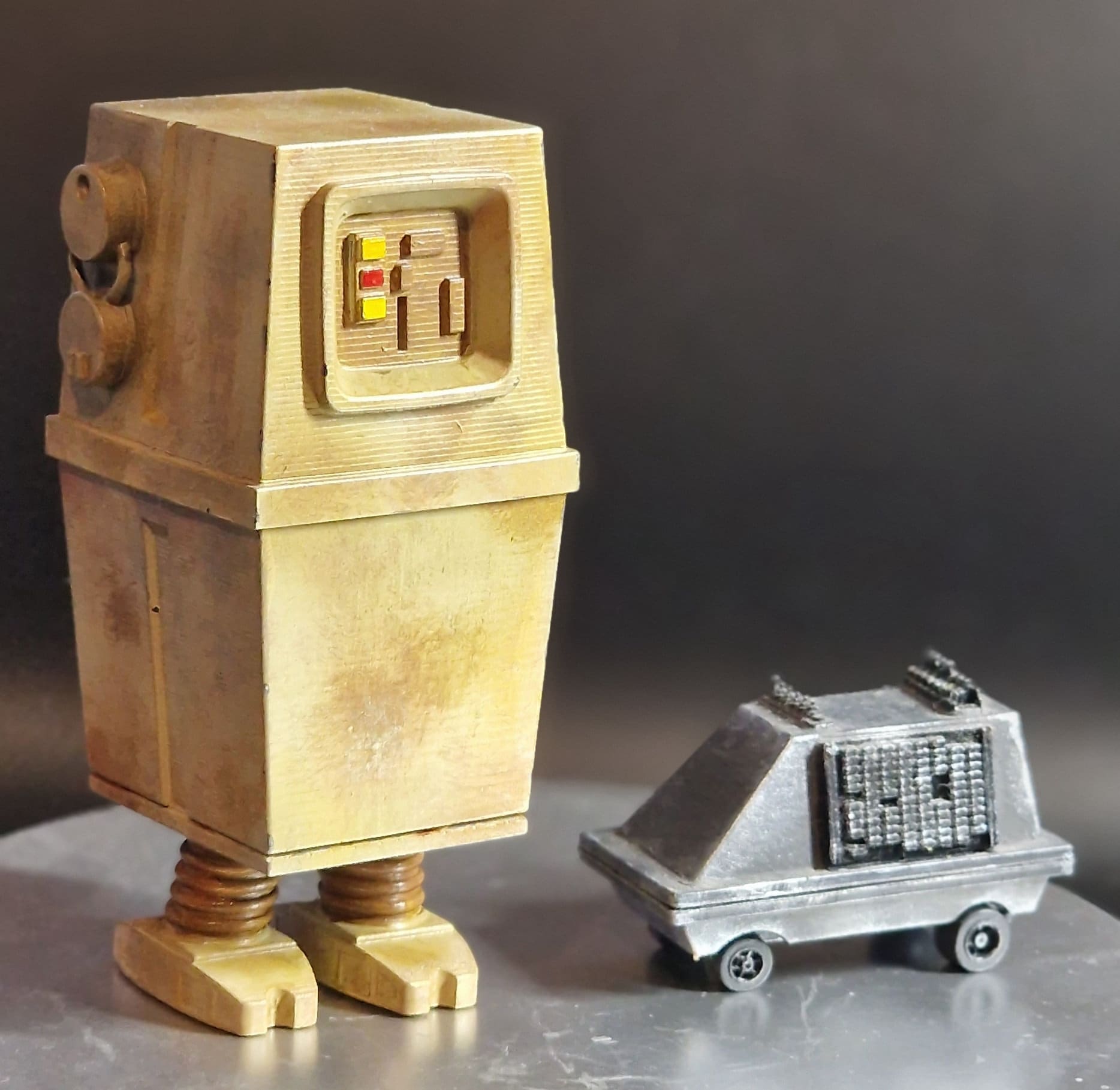 Gonk Droid gonky & MSE Mouse Droid 1:12 Scale 3D Printed Model Kit ...