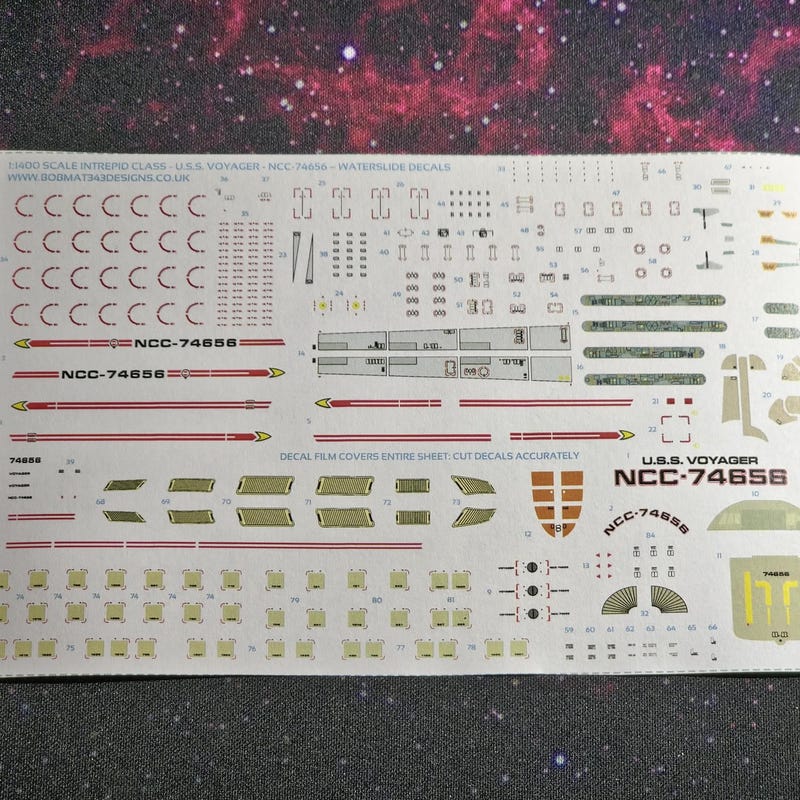 1/1400 Star Trek Decals - Etsy Canada