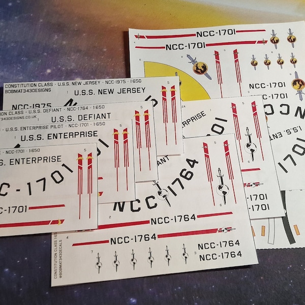 Uss Enterprise Decals - Etsy