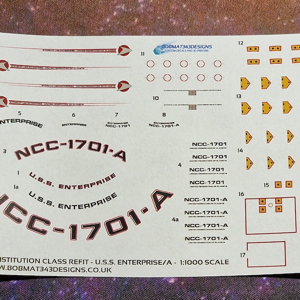 Enterprise Aztec Decals - Etsy