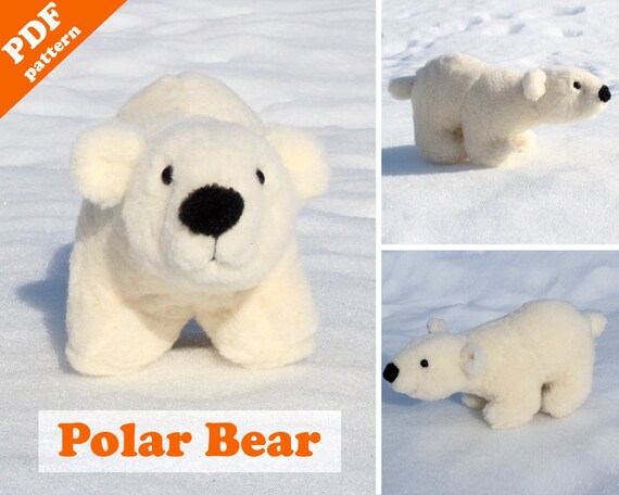 Polar Bear Sewing Pattern PDF Instant Download White Bear Etsy