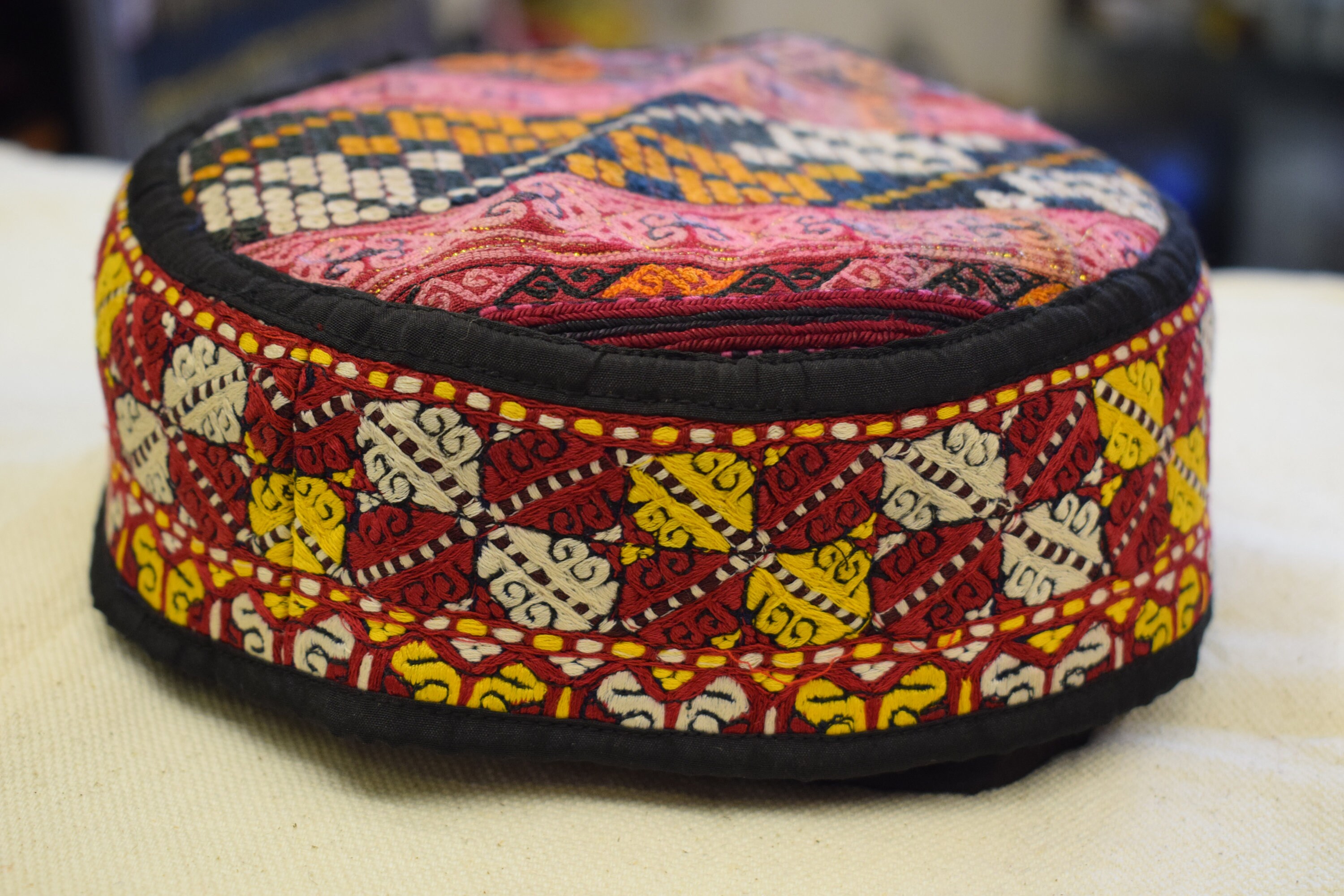 Vintage hat Ethnic hat Sun hat Prayer hat Handwoven hat Uzbek | Etsy