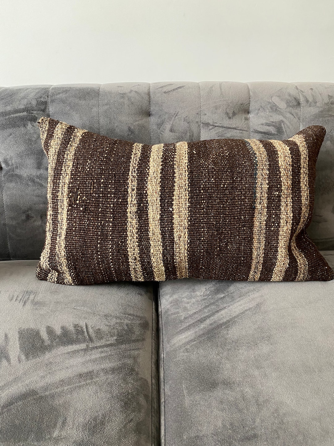 Kurdish Pillow,14x22 Inch Pillow,kilim Pillow Lumbar,black Pillow,sofa ...