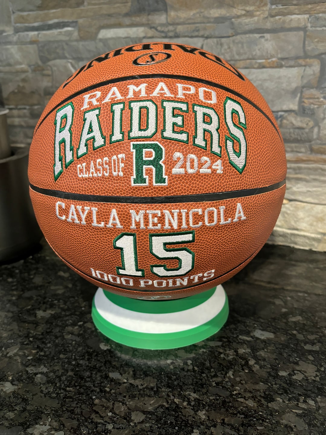 Basketballs -custom Embroidered. Memory Ball/award/keepsake/trophy ...