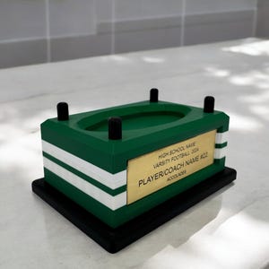 Custom 3D Printed Football Stand With Free Plaque Engraving - Etsy