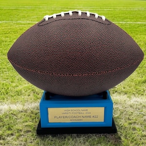 Custom 3D Printed Football Stand With Free Plaque Engraving - Etsy