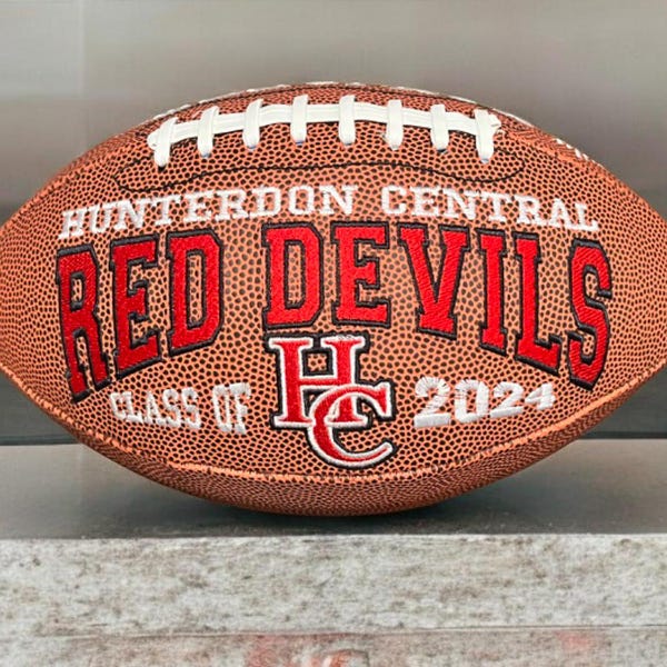 Embroidered Football - Etsy