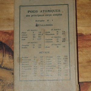 Vintage French Science Physics Book 1930s School Book Physique Chimie ...