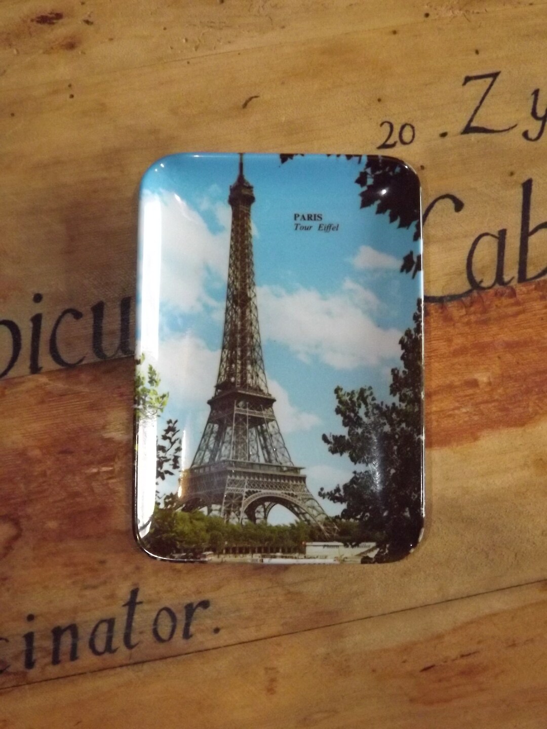 Vintage French Tray - Paris Souvenir Plastic Tray - Eiffel Tower Money ...