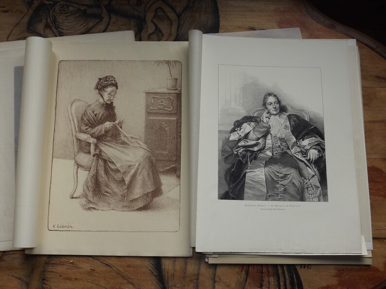 Antique Set of 9 Lithographs From French 1910s to 1930s L'illustration ...