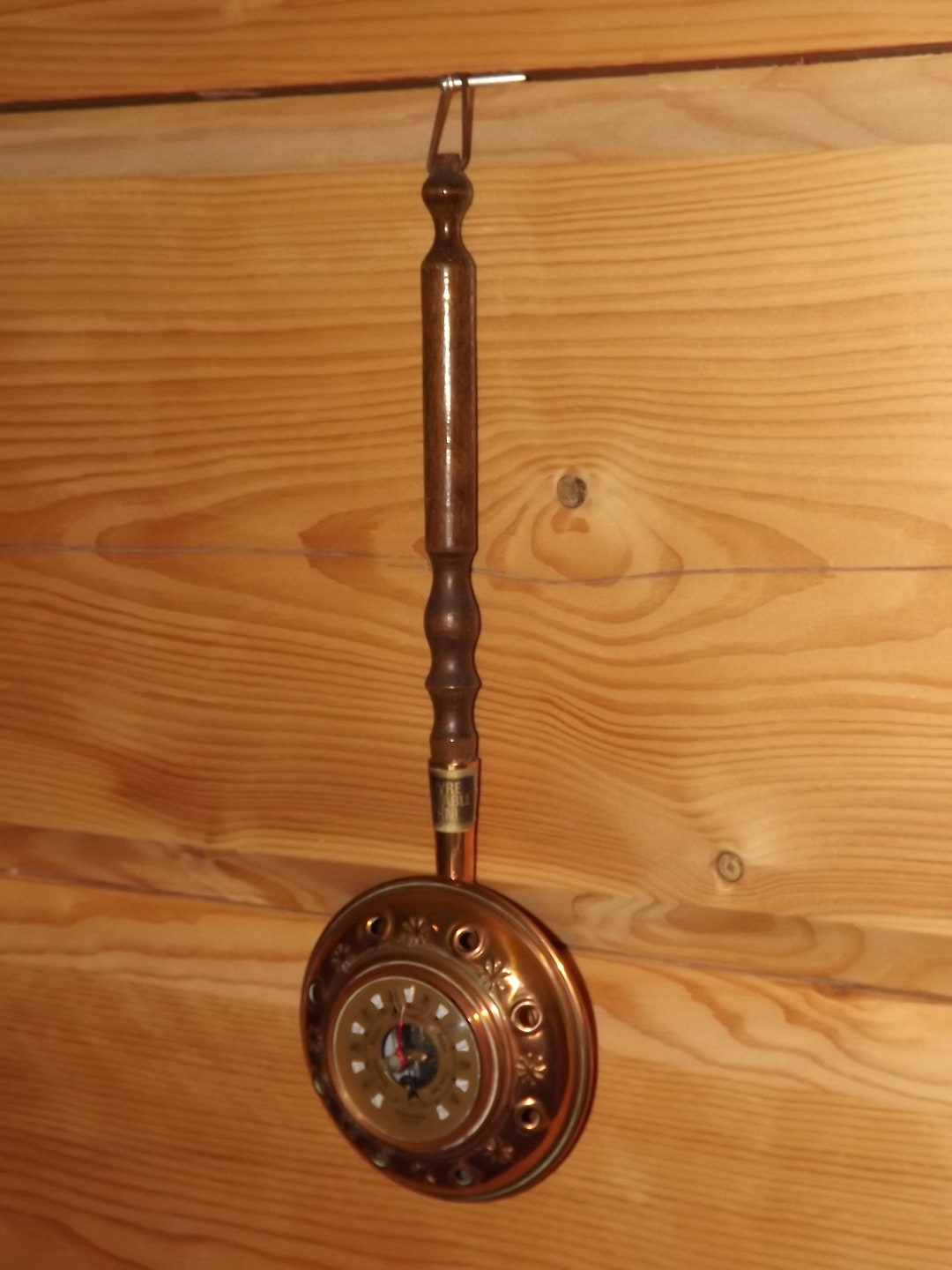 Vintage French Barometer Copper Pan - Wall Weather Instrument - French ...