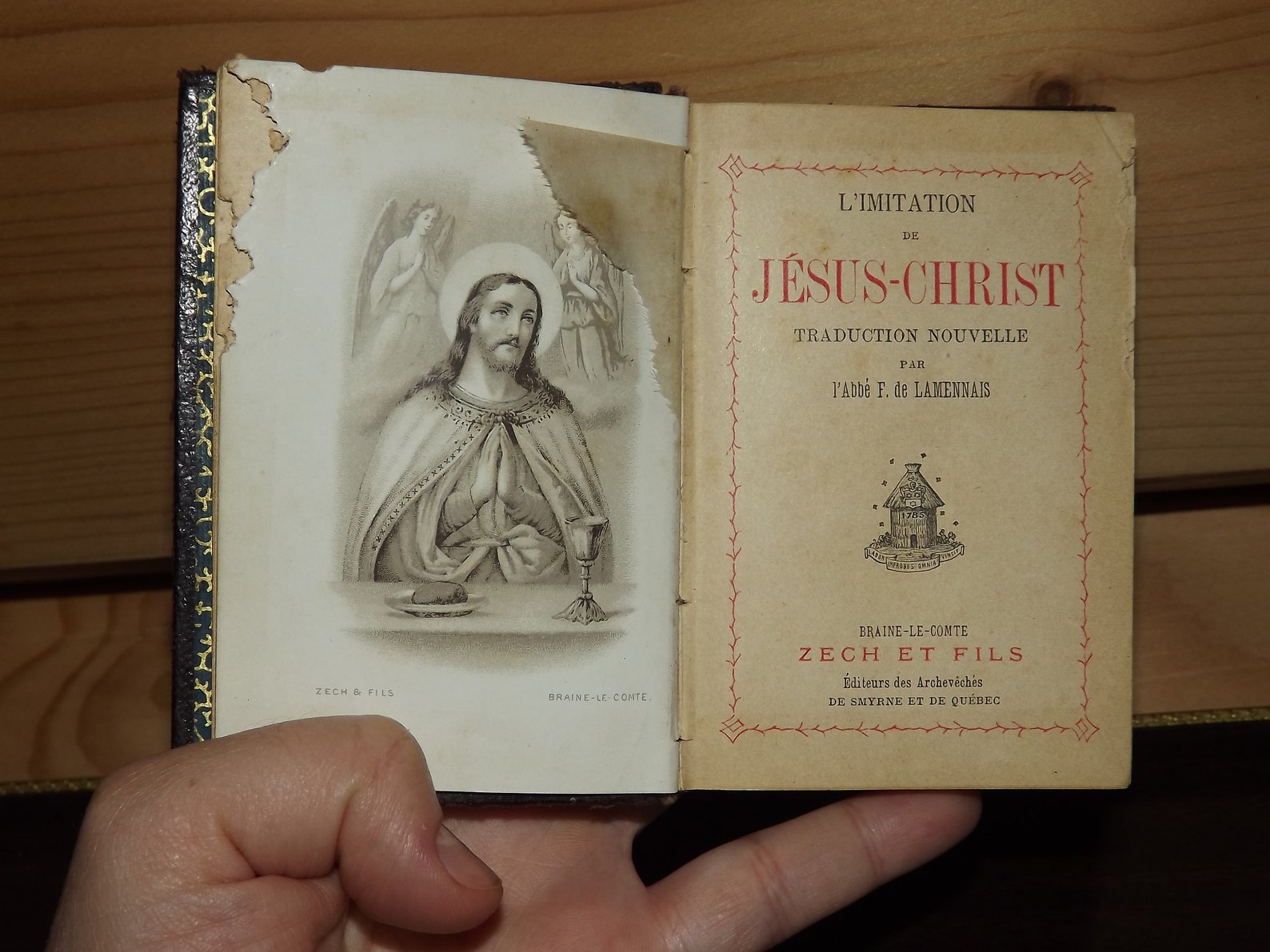 Antique Set of 2 French Christian Missal - Pocket Missal 1901 L ...