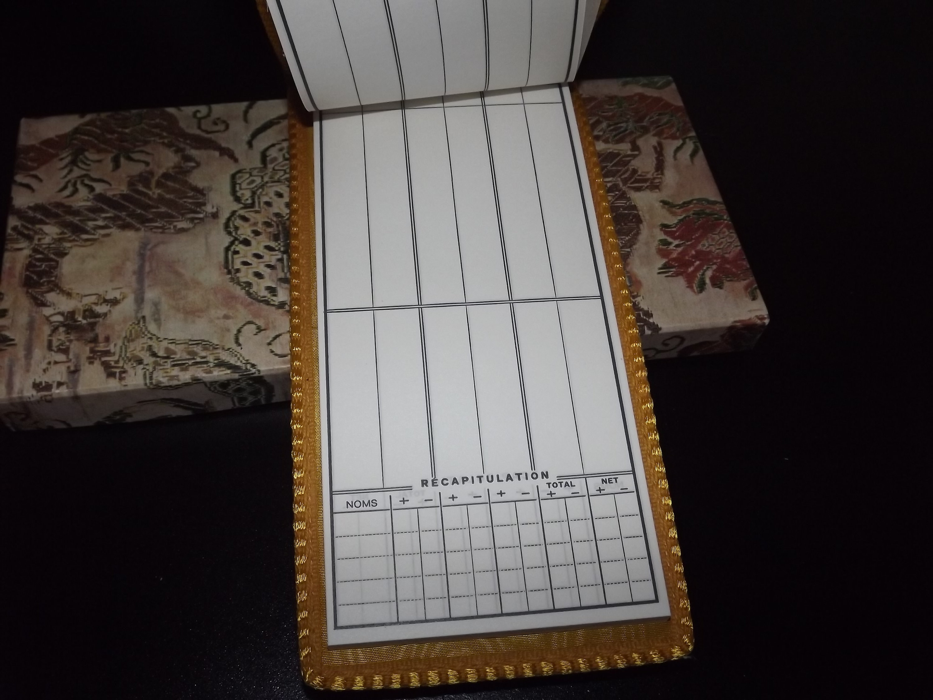 Vintage Bridge Score Pad Dupont Zepel Felt Bridge Score Pad | Etsy