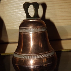 Set of 2 French Bells - Vintage Hand Painted Chamonix Mountain Bell ...