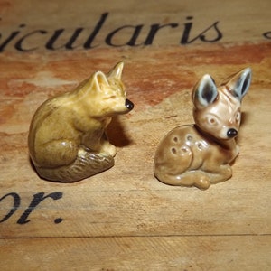 Vintage English WADE Porcelain Animals Figures - Set of 4 Miniatures ...