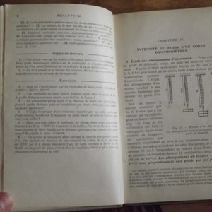 Vintage French Science Physics Book 1930s School Book Physique Chimie ...