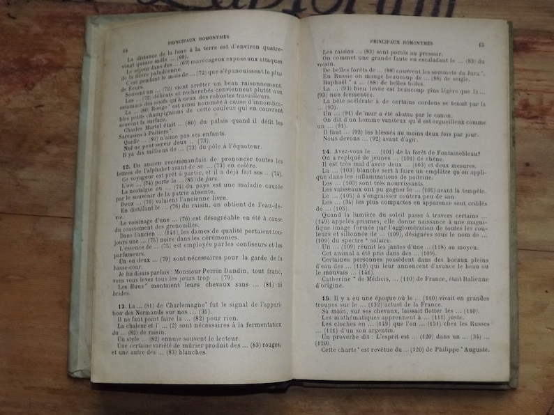 Antique French School Book 1910 French Grammar Book - Etsy