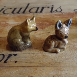 Vintage English WADE Porcelain Animals Figures - Set of 4 Miniatures ...