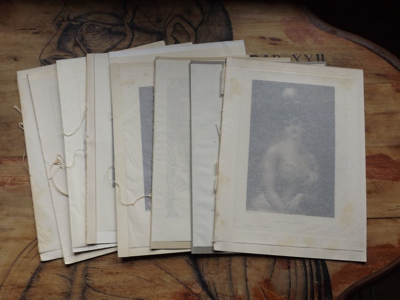 Antique Set of 9 Lithographs From French 1910s to 1930s - Etsy