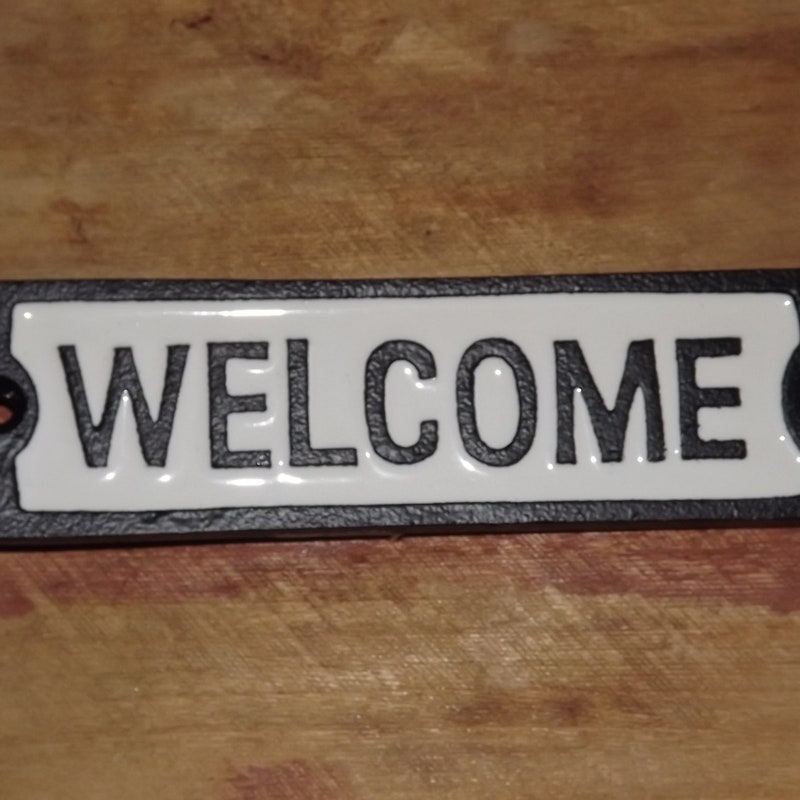 Welcome Plaque - Etsy