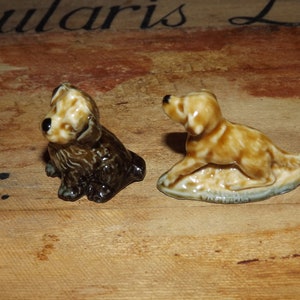 Vintage English WADE Porcelain Animals Figures - Set of 4 Miniatures ...