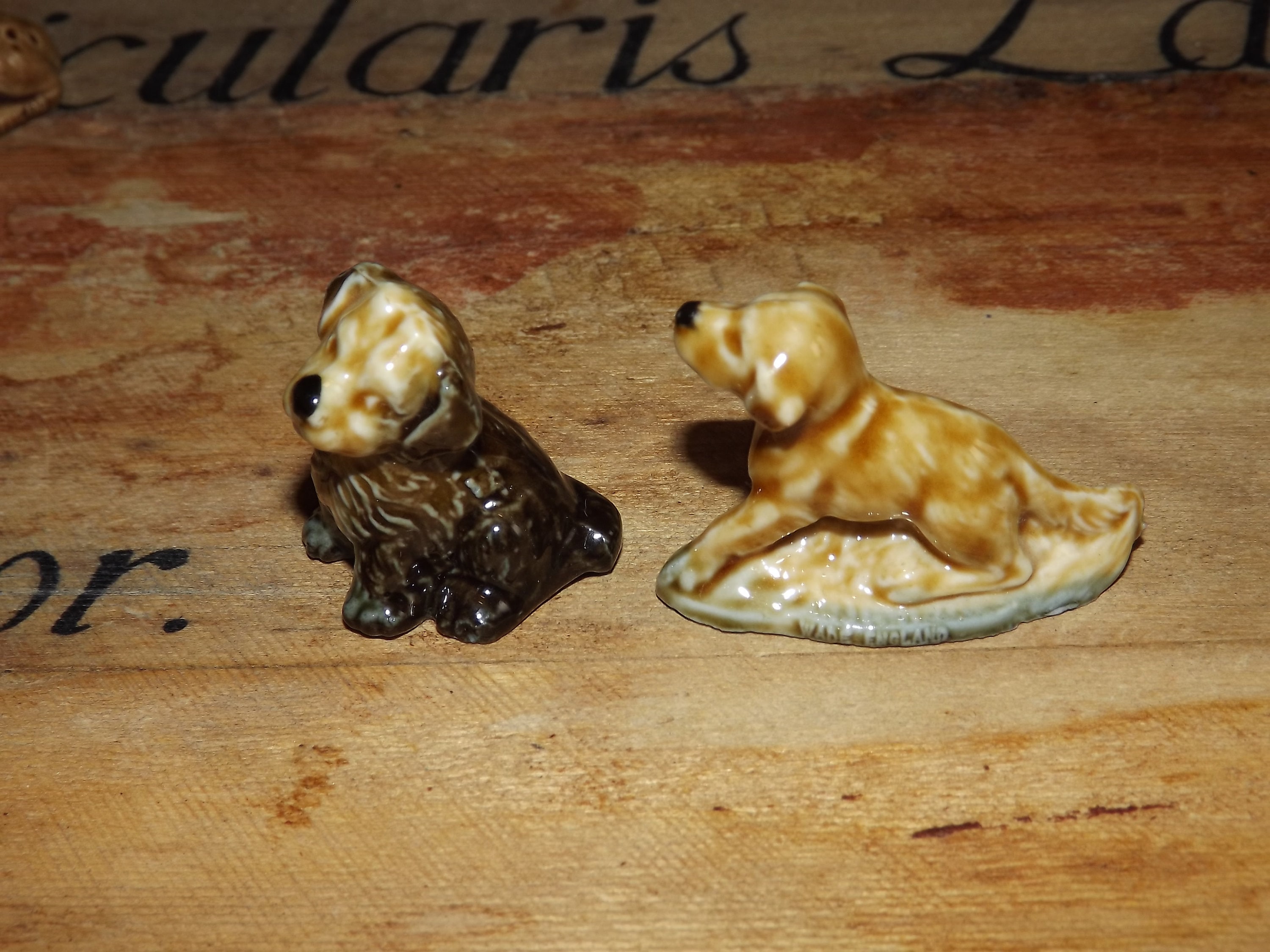 Vintage English WADE Porcelain Animals Figures Set of 4 | Etsy