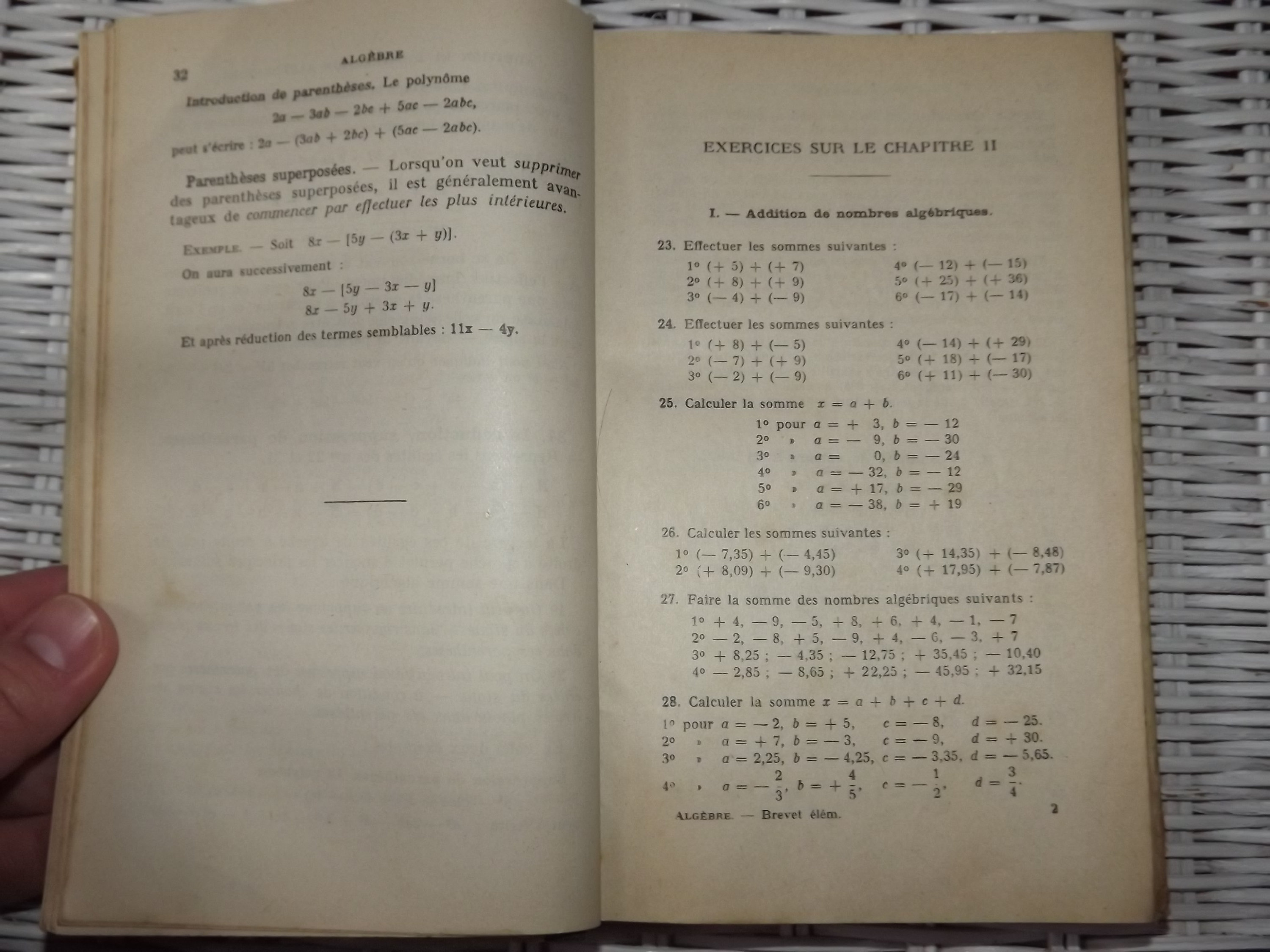 Vintage French Algebra and Trigonometry Book 1950 Math | Etsy