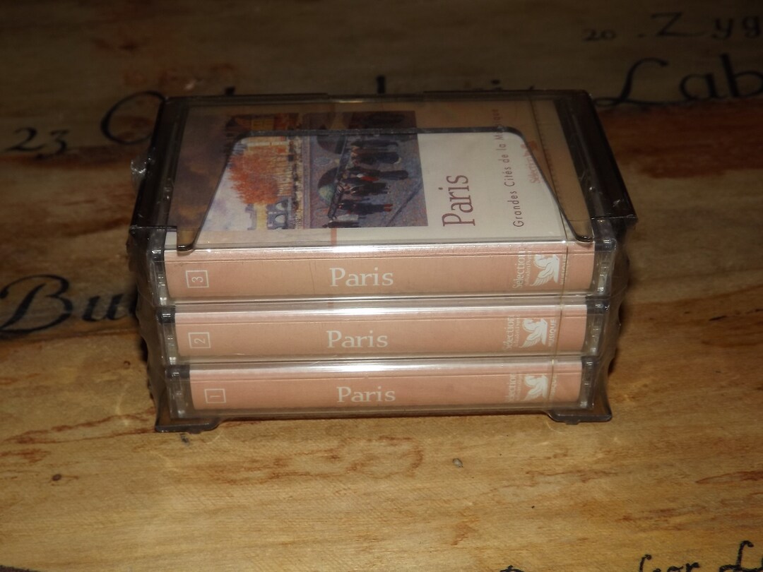Vintage Set of 3 French Music Cassettes About Paris - French Songs ...