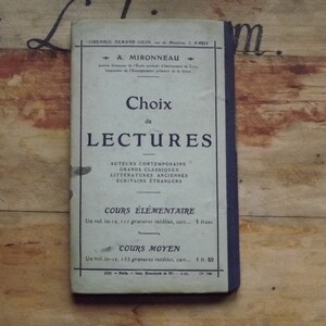 Antique French School Book 1910 French Grammar Book Exercises Français ...