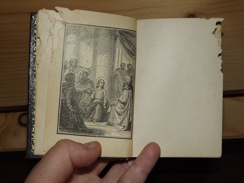 Antique Set of 2 French Christian Missal - Pocket Missal 1901 L ...