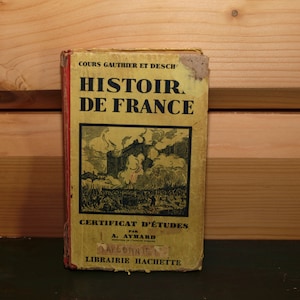 Vintage French School History Book 1931 - Histoire De France Cours ...