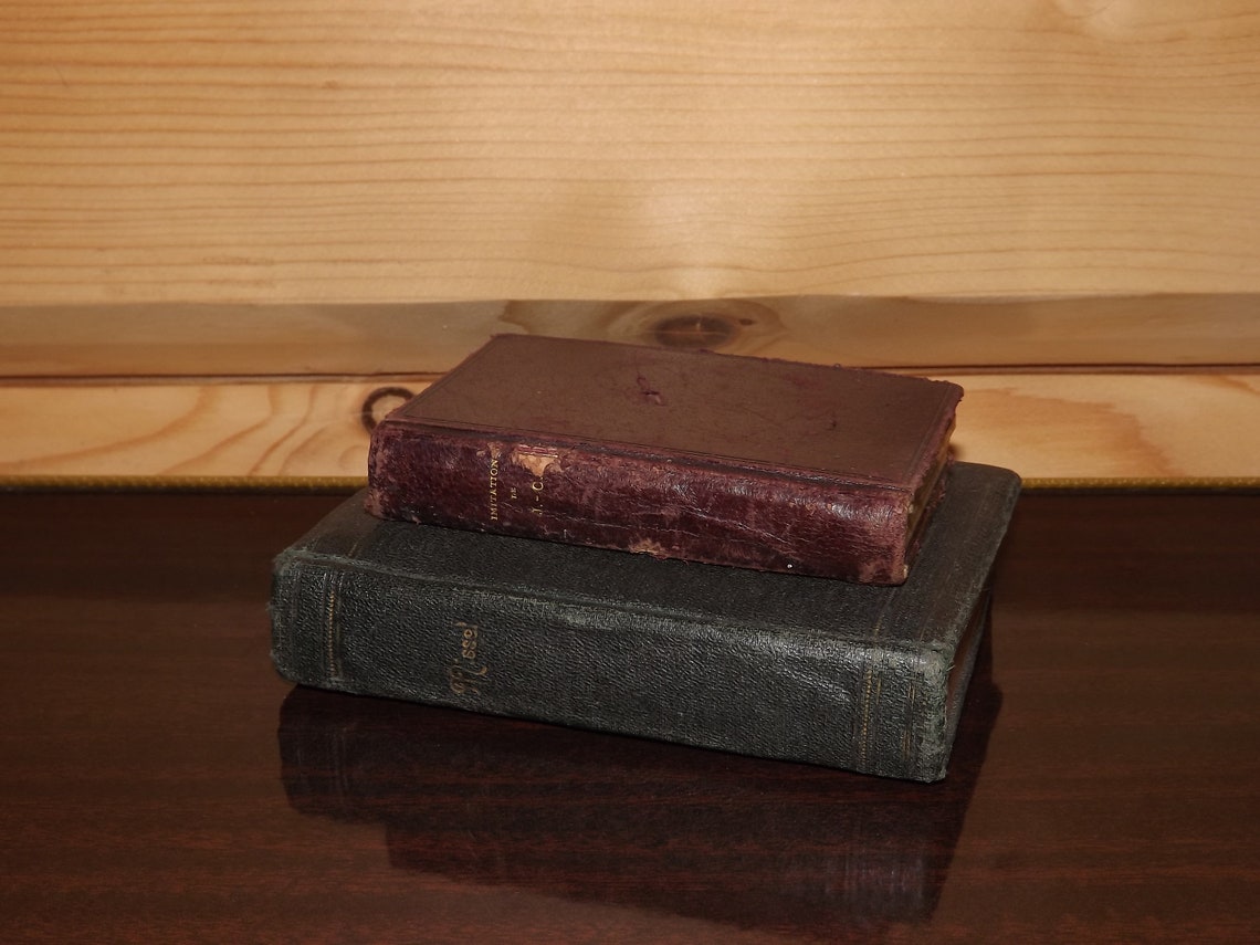Antique Set of 2 French Christian Missal - Pocket Missal 1901 L ...