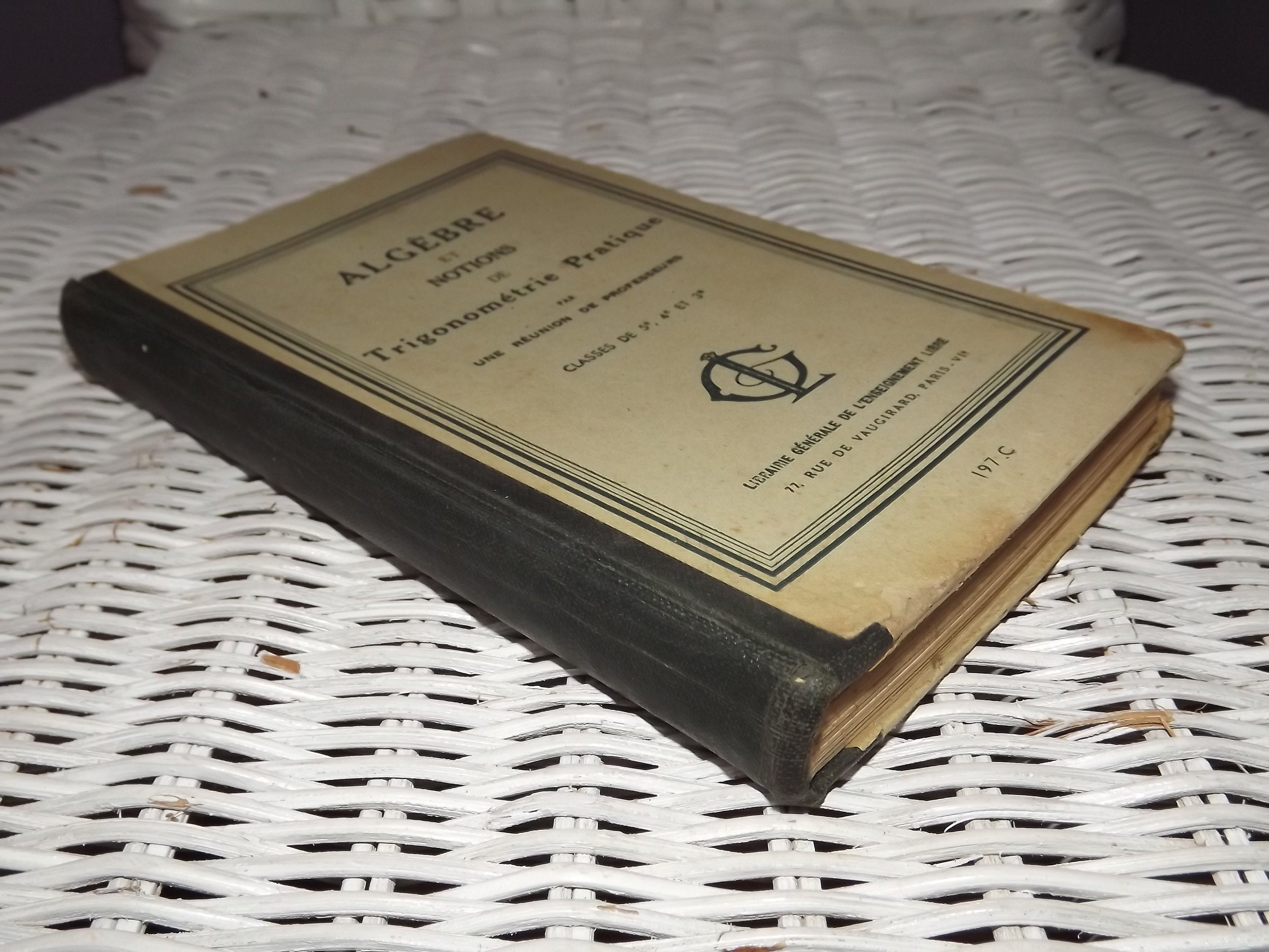 Vintage French Algebra and Trigonometry Book 1950 Math - Etsy